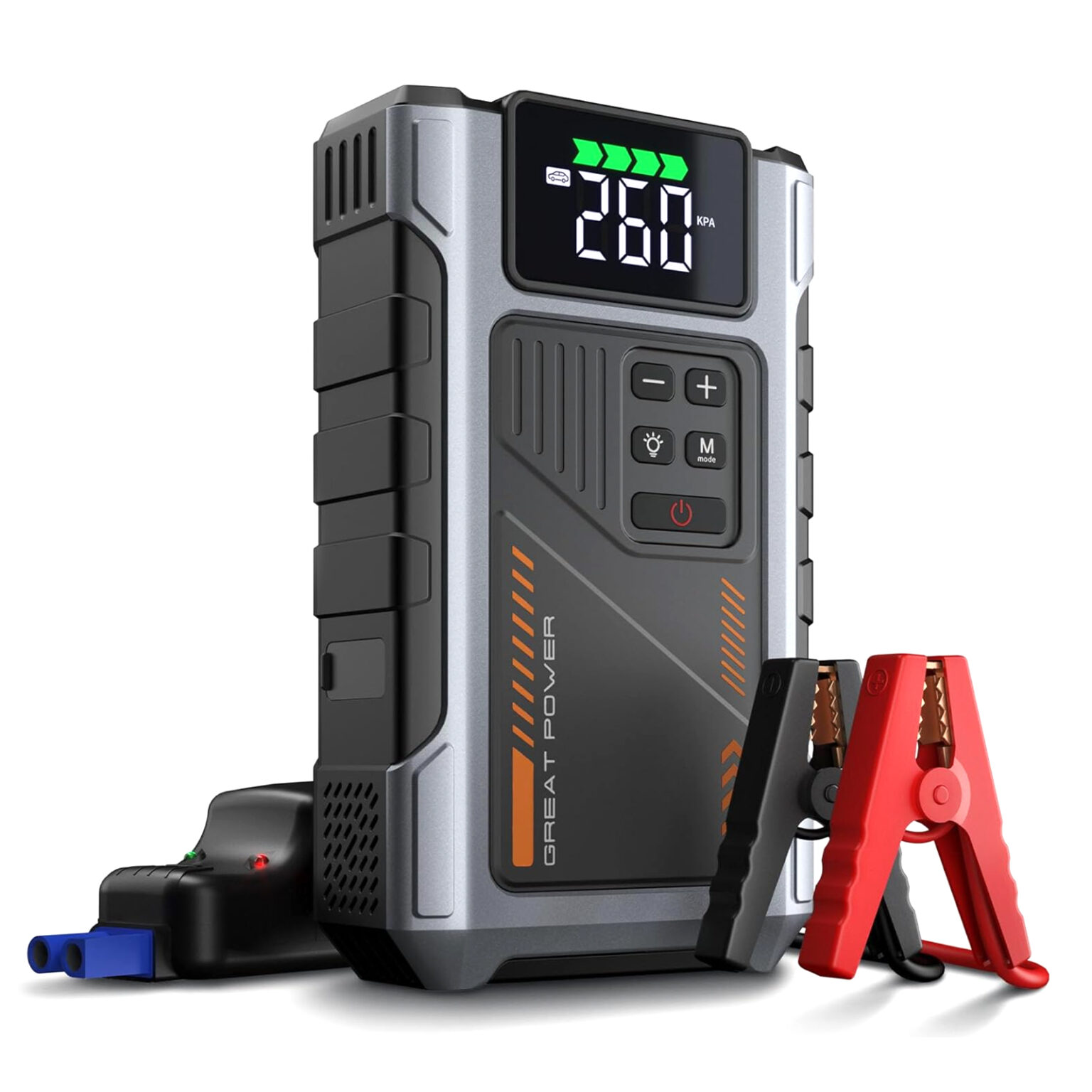 W200 Portable Car Jump Starter With Air Compressor – Portable Power ...